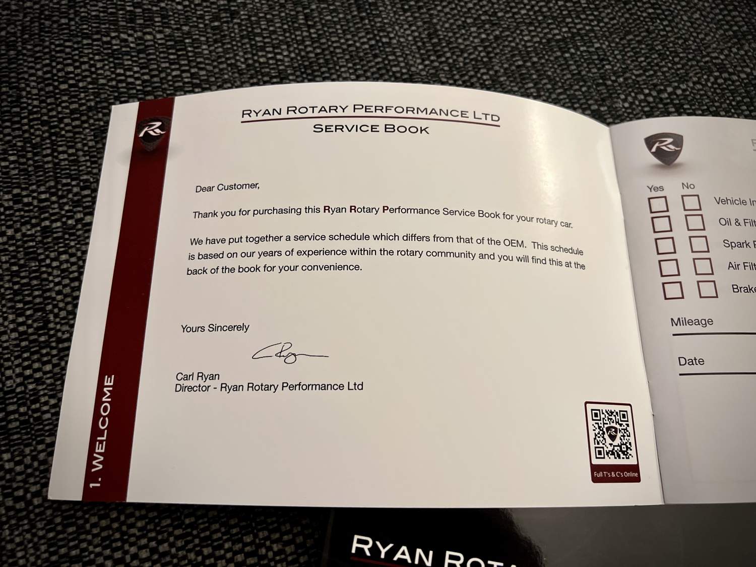 RRP Service Booklet - Ryan Rotary Performance